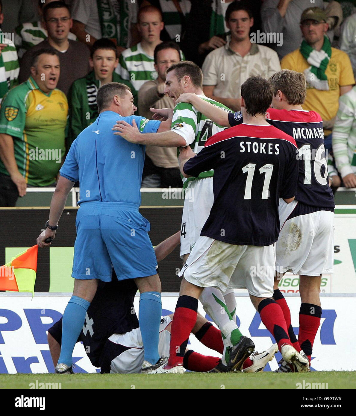 Bank scotland premier league match falkirk stadium hi-res stock ...