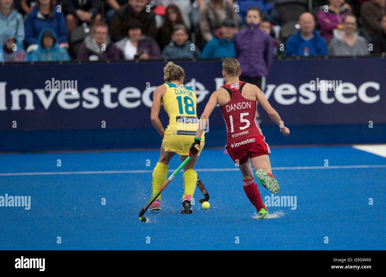Investec Women's Hockey Champion's Trophy London June 2016. Alex Danson ...