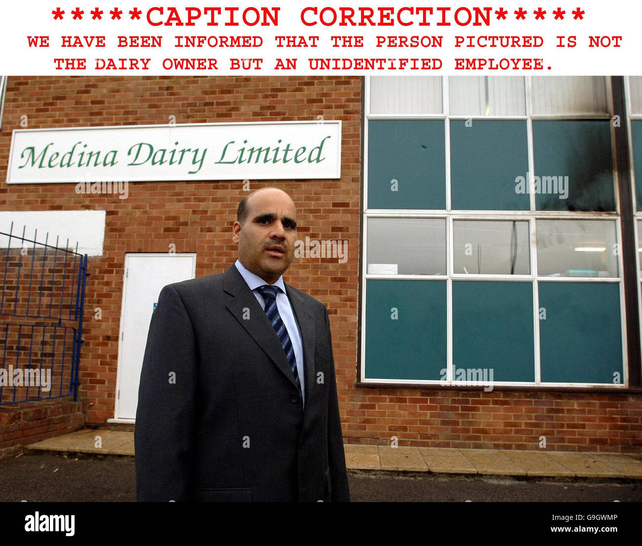 WE HAVE BEEN INFORMED THAT THE PERSON PICTURED IS NOT THE DAIRY OWNER ...