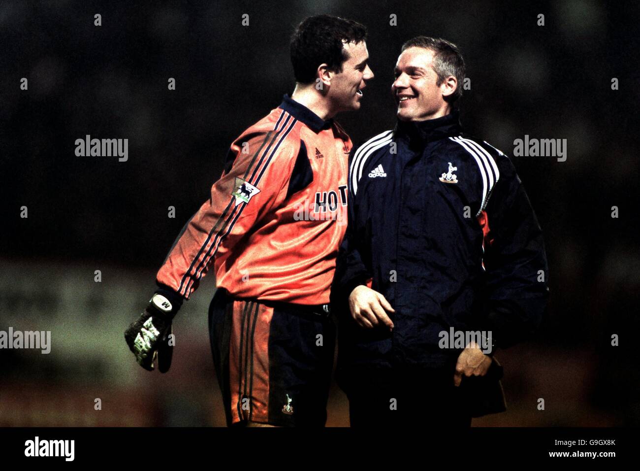 Tottenham hotspur goalkeeper neil sullivan joke with goalkeeping coach ...