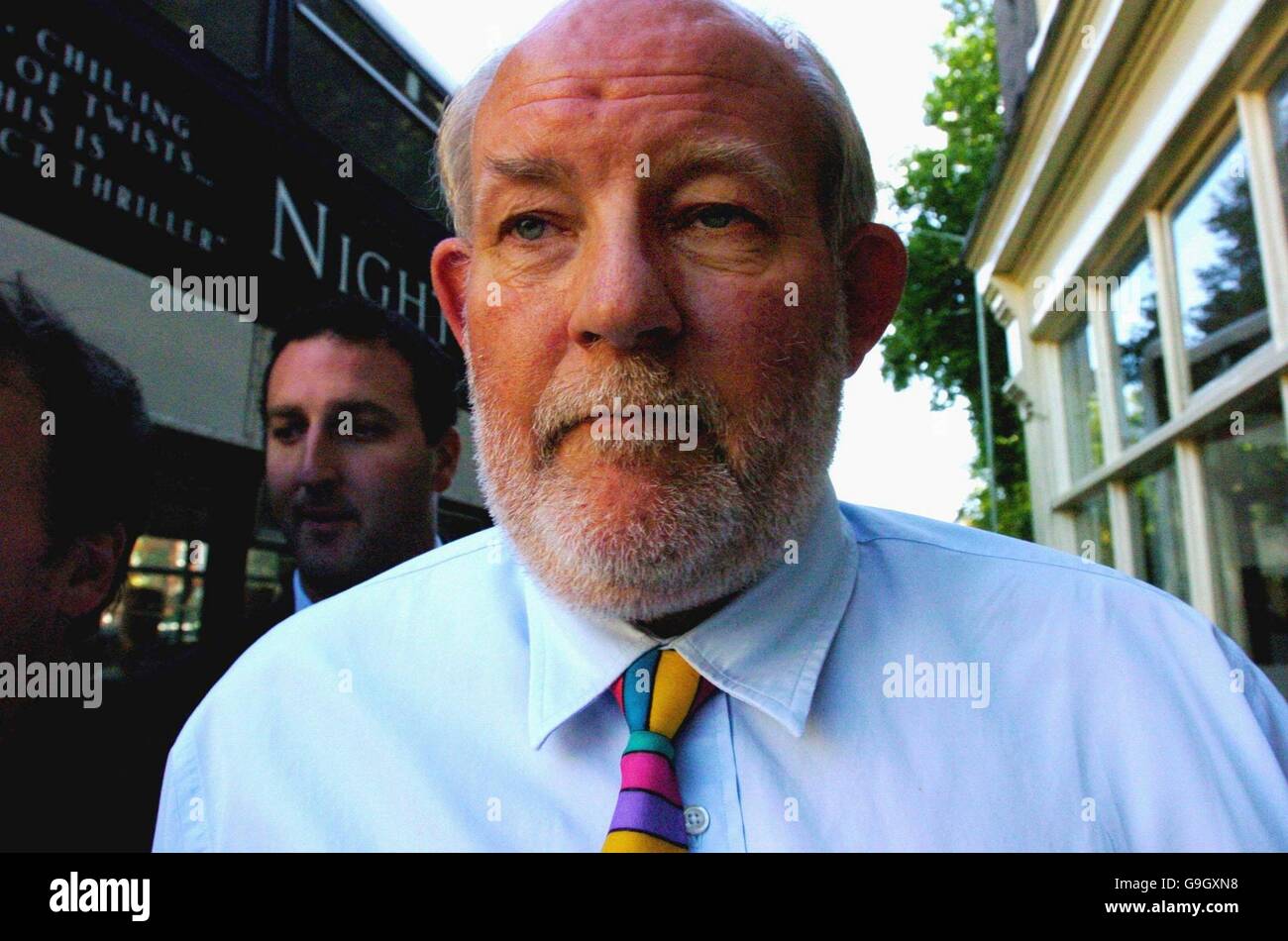 Charles Clarke, MP for Norwich South, leaves his office in Norwich City ...