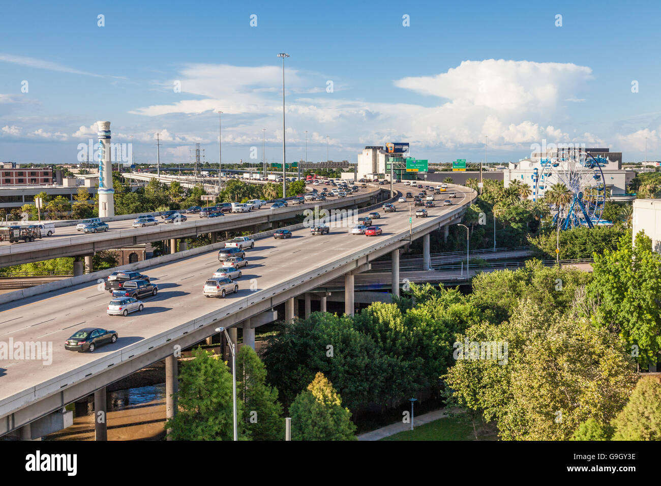 Interstate 45 in downtown Houston Stock Photo - Alamy