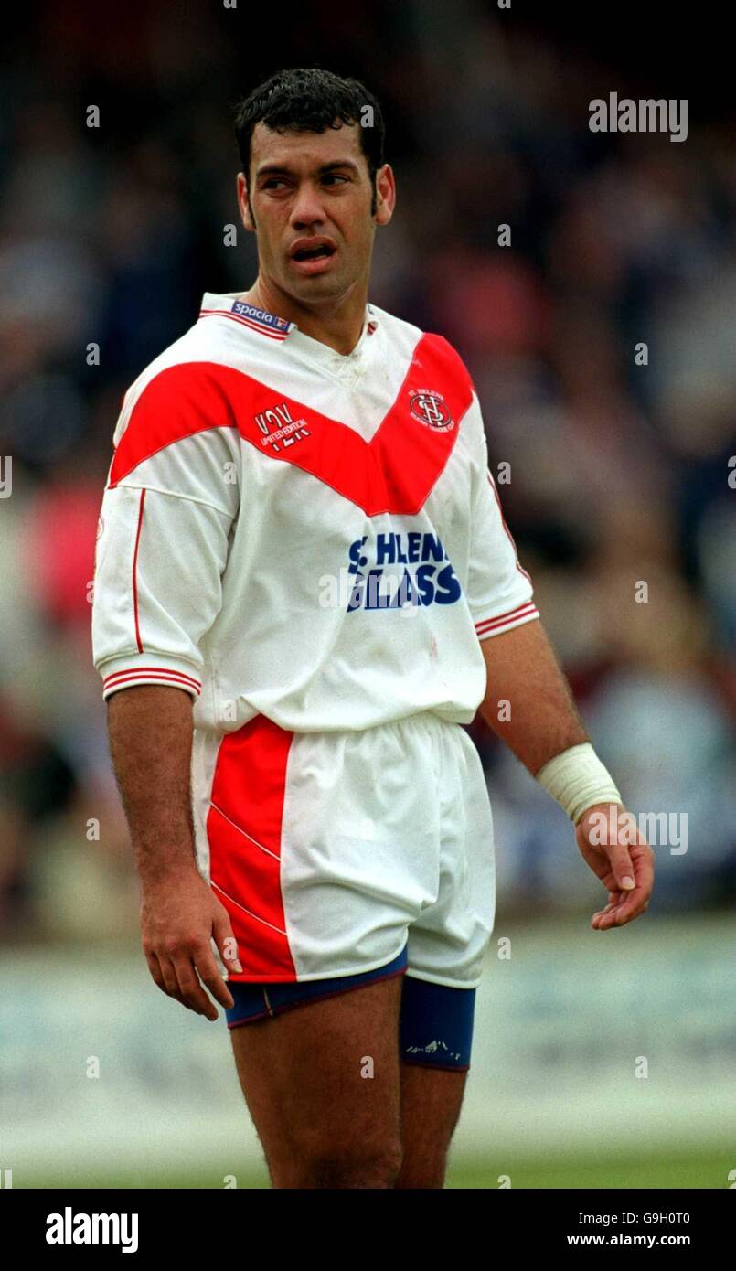 Rugby League - St. Helens v Halifax. Kevin Iro, St. Helens Stock Photo ...