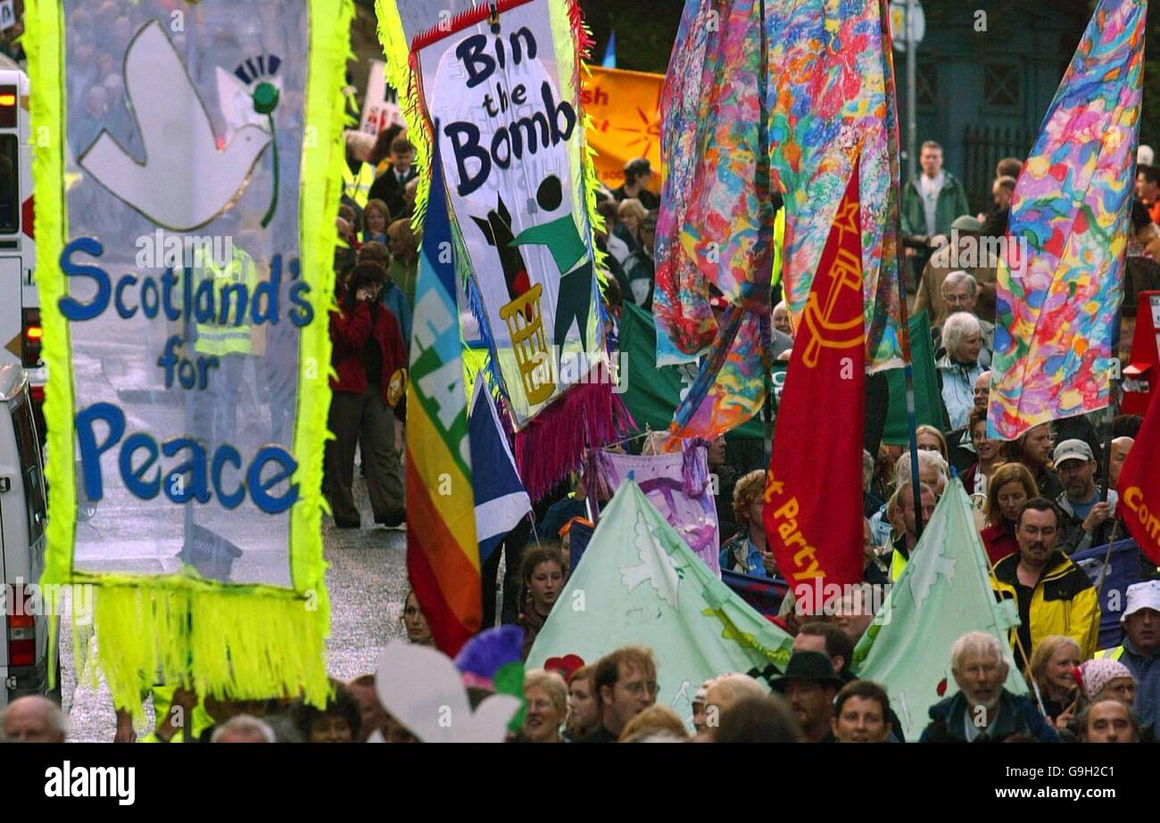 Peace March Edinburgh Stock Photo - Alamy