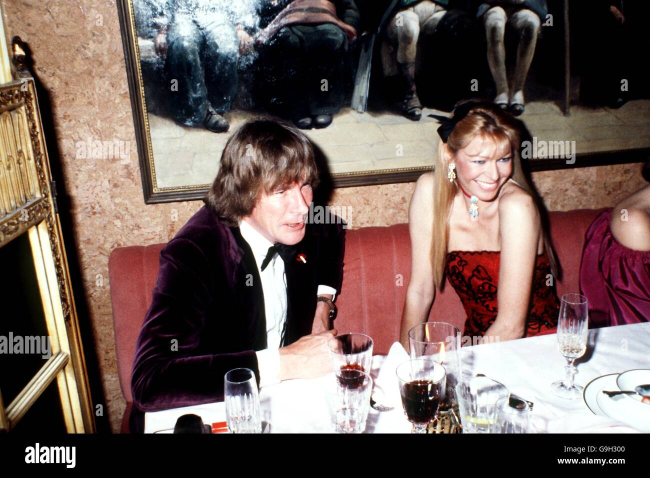 James hunt with his girlfriend at smokey joes nightclub hi-res stock ...