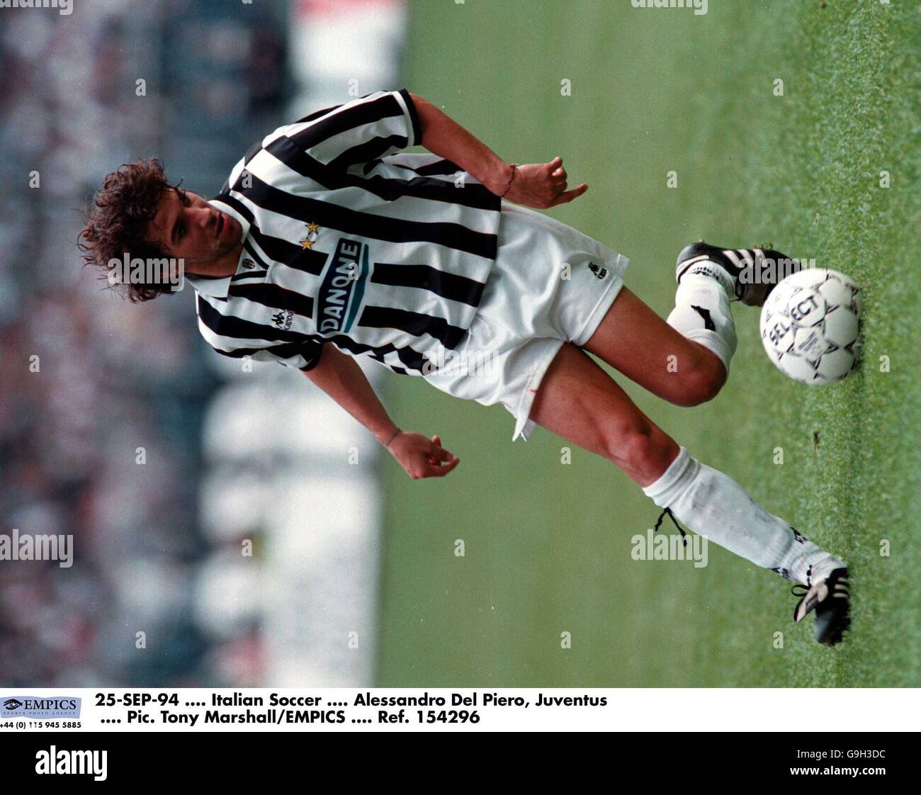 25-SEP-94, Italian Soccer, Alessandro Del Piero, Juventus Stock Photo ...