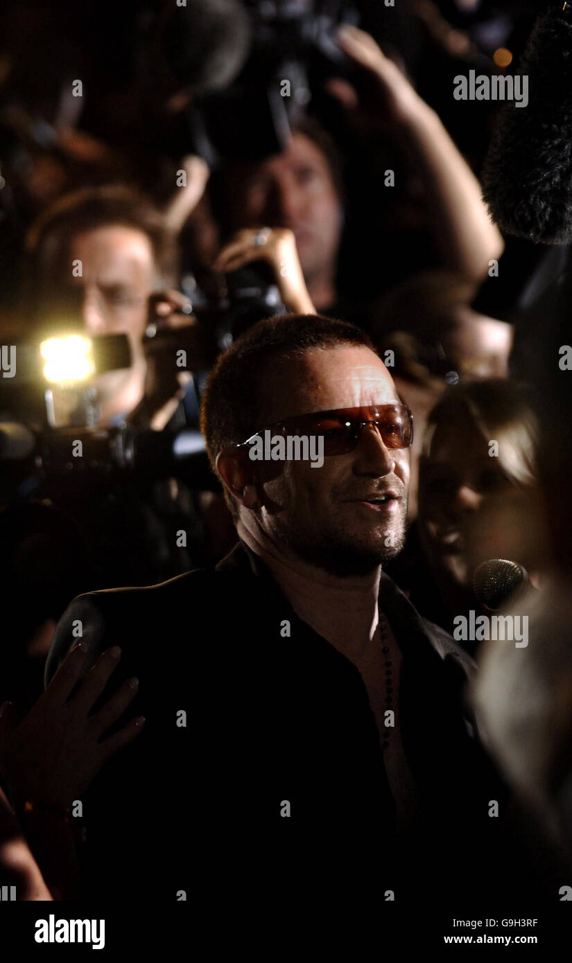 U2 frontman Bono arrives for the Armani show during the London Fashion ...