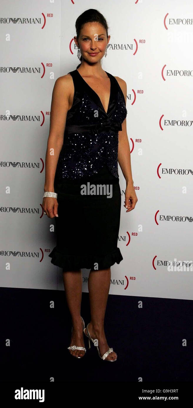 Ashley Judd arrives for the Armani show during the London Fashion Week ...