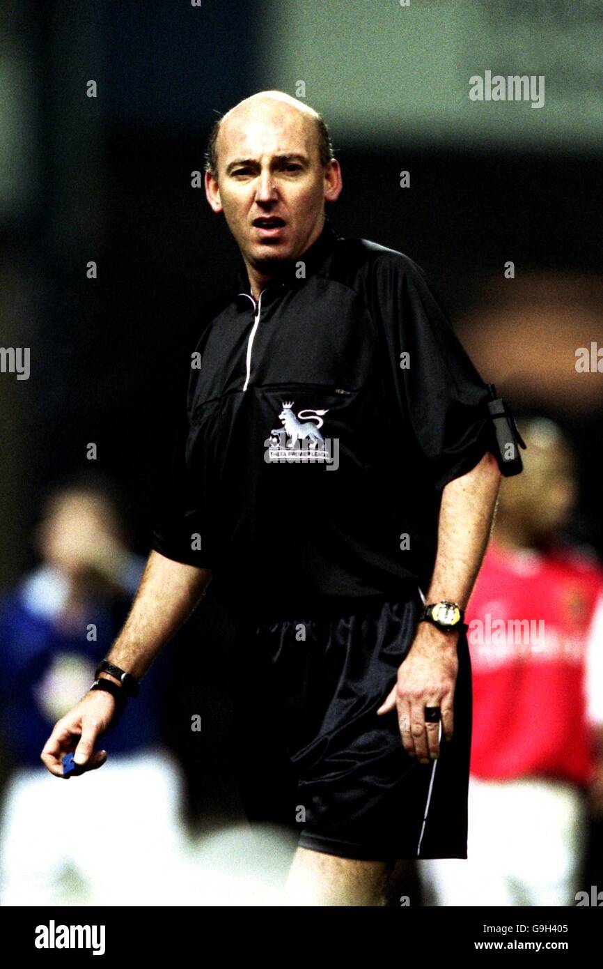 Referee barry knight delivering a controversial performance at ...