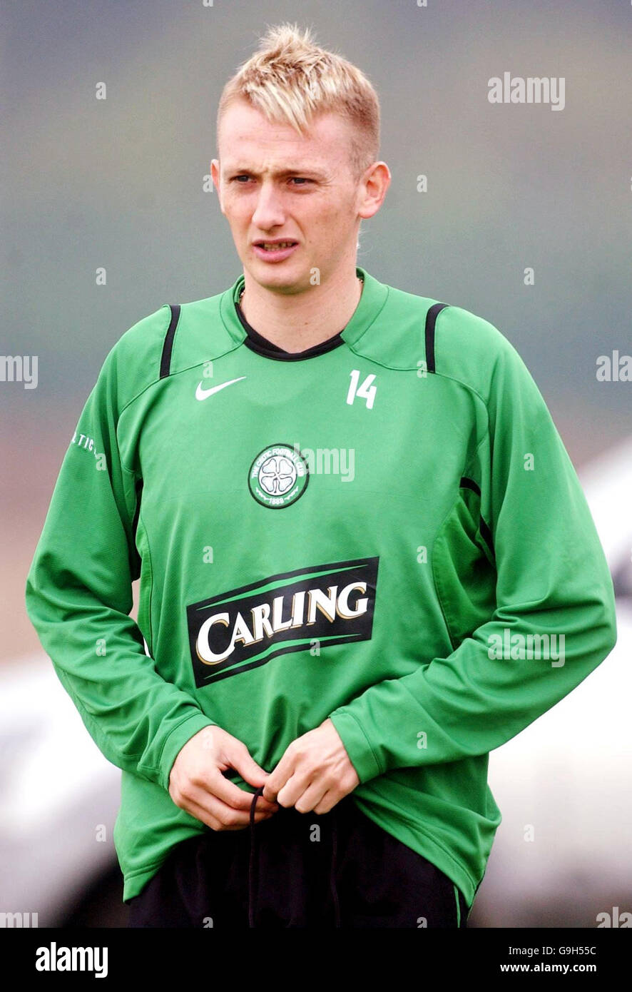 Soccer - Celtic training - Barrowfield training ground Stock Photo - Alamy