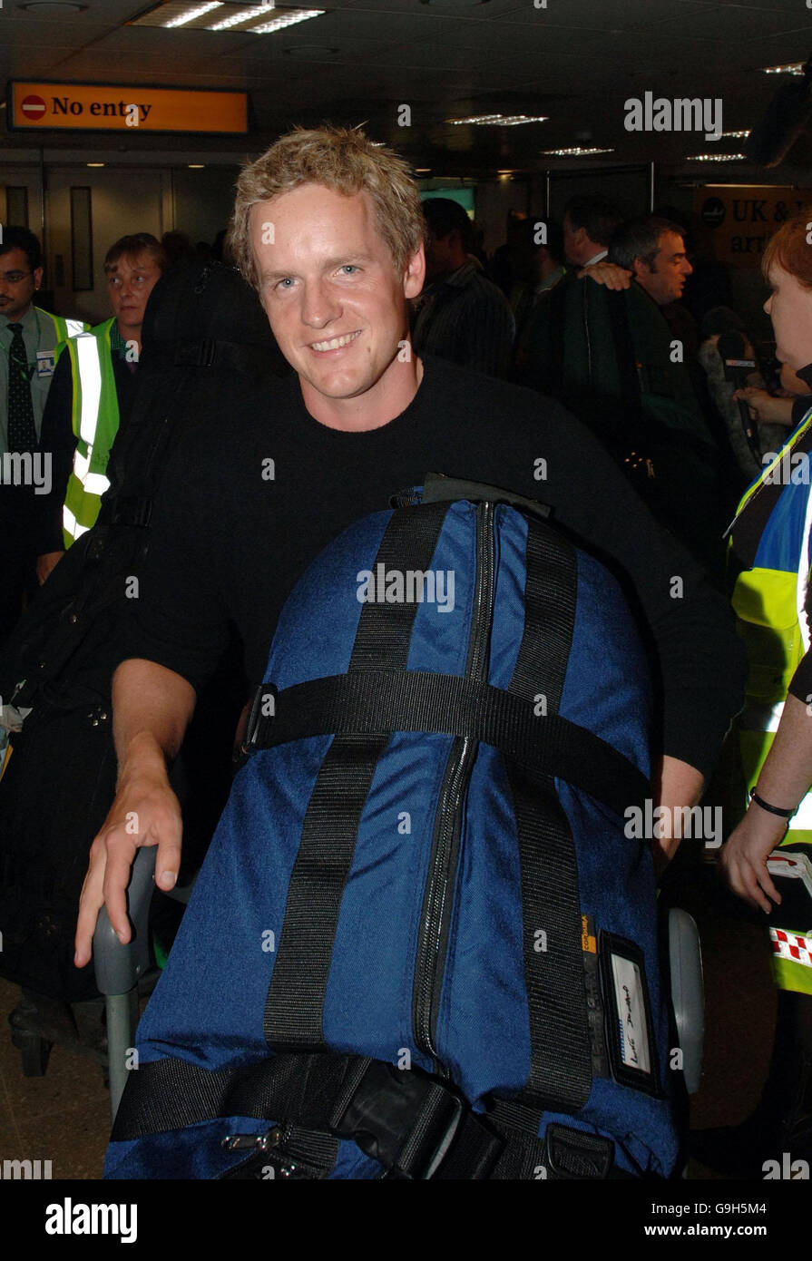 Europe's Luke Donald arrives at Heathrow Airport, London Stock Photo ...