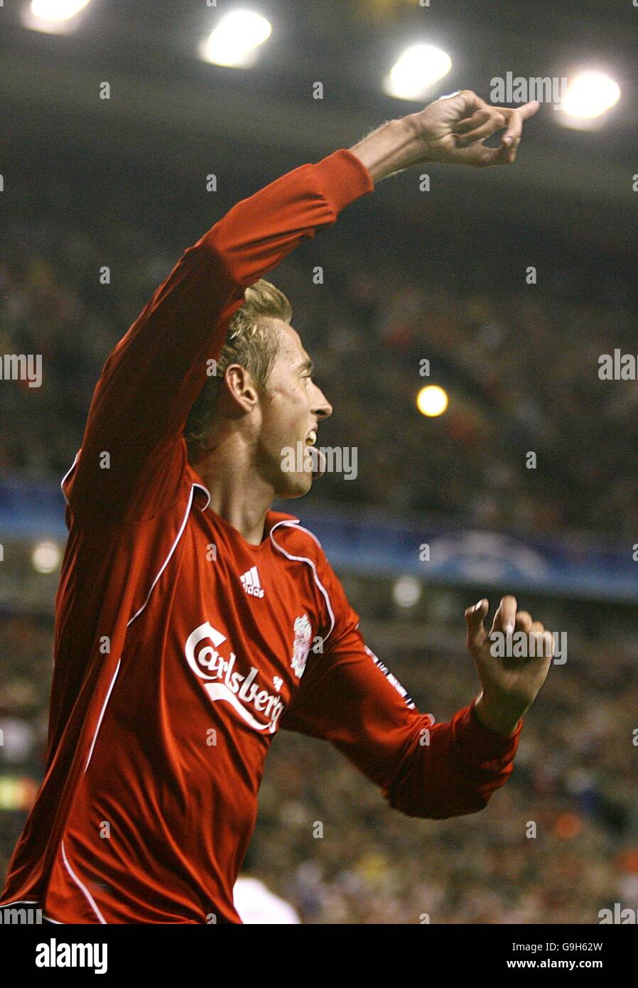 Celebration football half length top half goal hi-res stock photography and images - Alamy