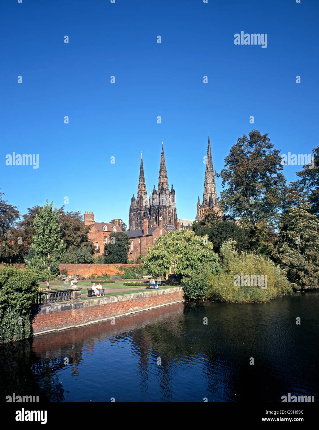 Cathedral Church of the Blessed Virgin Mary and St Chad with gardens of ...
