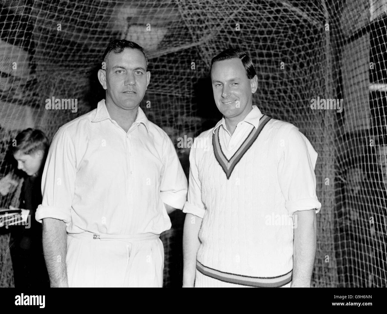 Alec bedser Black and White Stock Photos & Images - Alamy