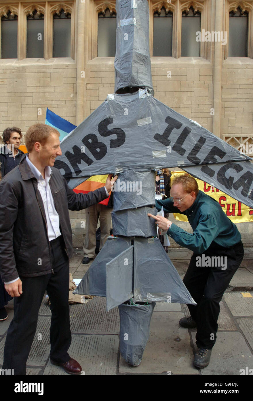 Two peace activists accused of breaking into a military airbase hi-res ...