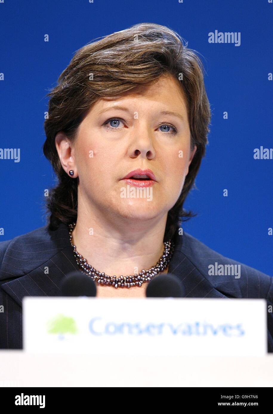 Conservative Party Conference. Maria Miller, MP speaking at the ...