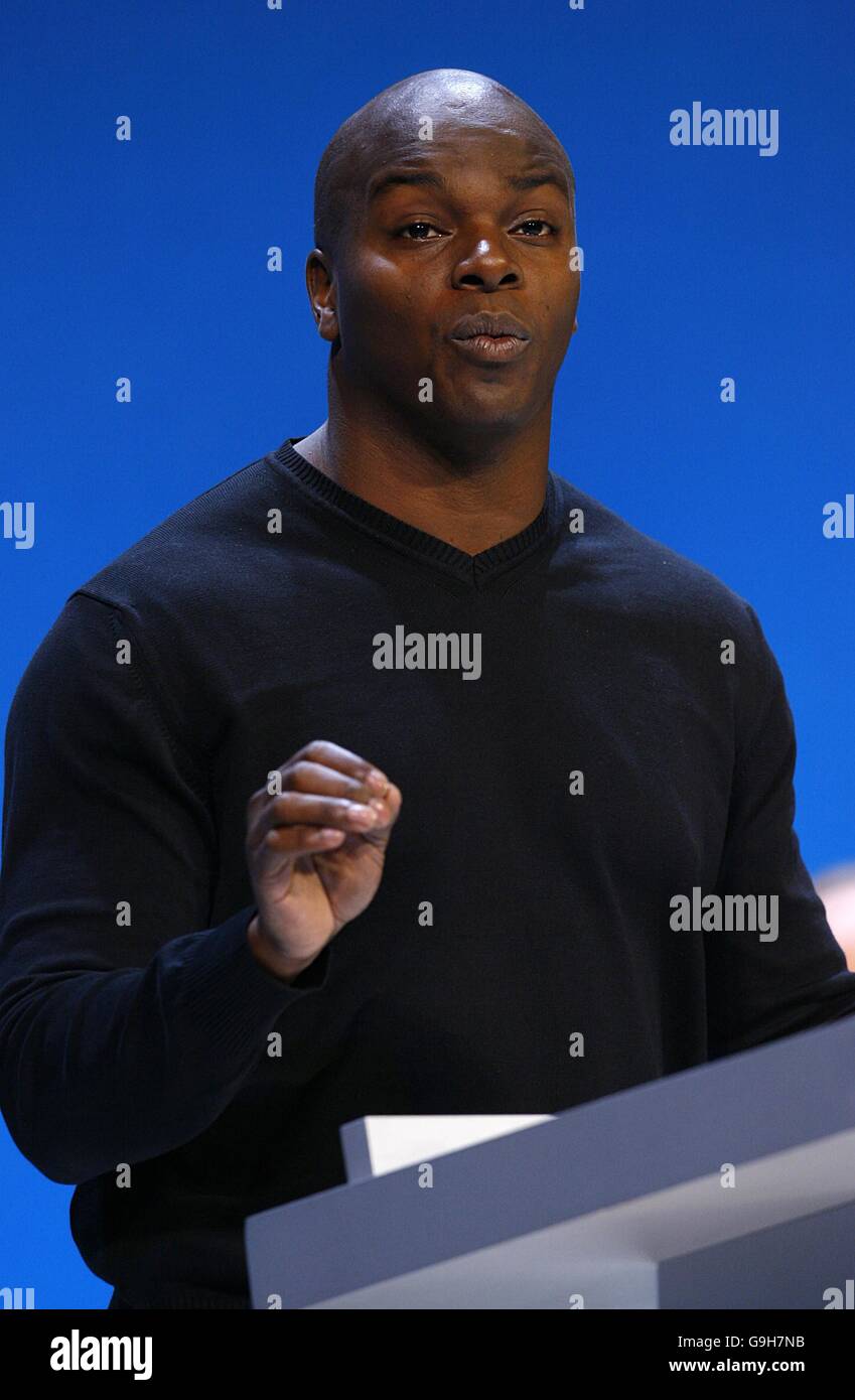 Shaun bailey speaking at the conference hi-res stock photography and ...