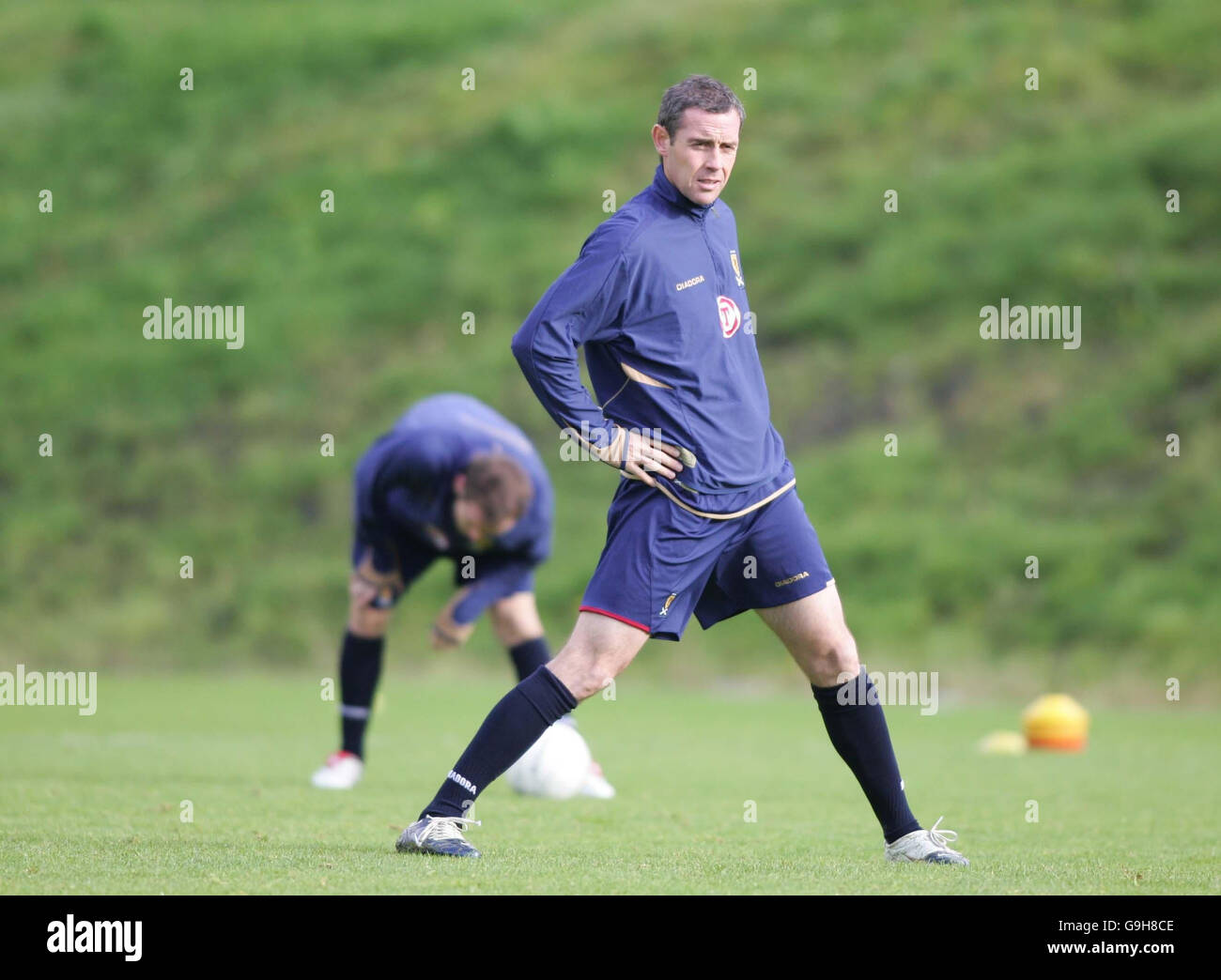 Scotland's David Weir, during a training session at Lesser Hampden Park ...