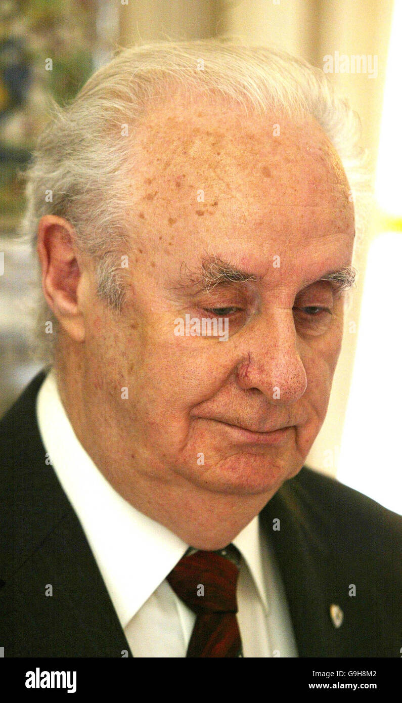 Retired Donegal TD Paddy Harte after receiving his OBE from British ...