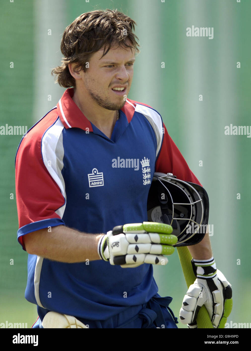 England's Ed Joyce during a practice session at the Sri Fort Sports ...
