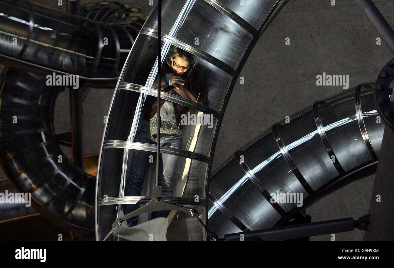 Gigantic slides at Tate Modern Stock Photo - Alamy