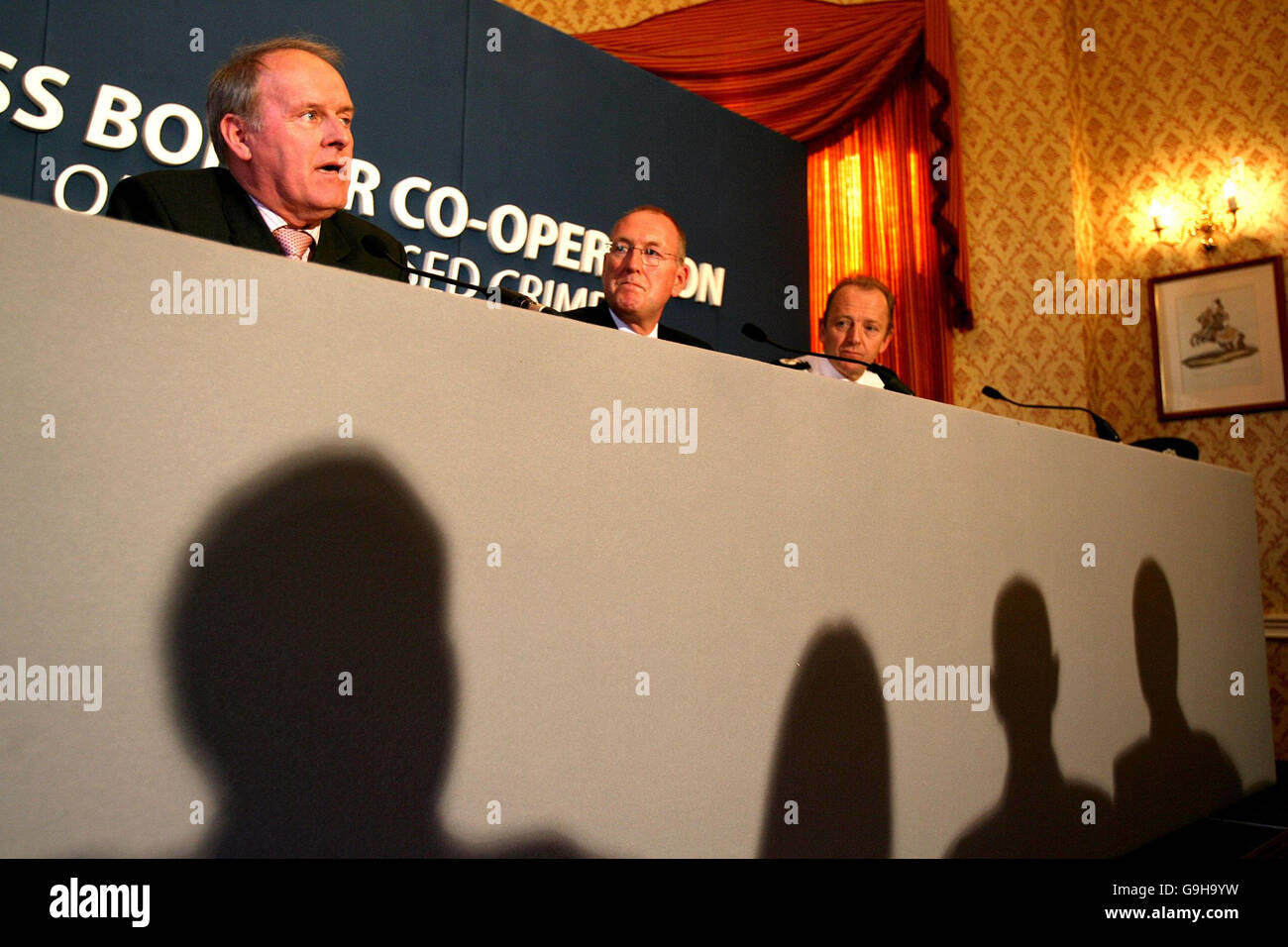 (Left-Right) Garda Commissioner Noel Conroy, the Northern Ireland ...