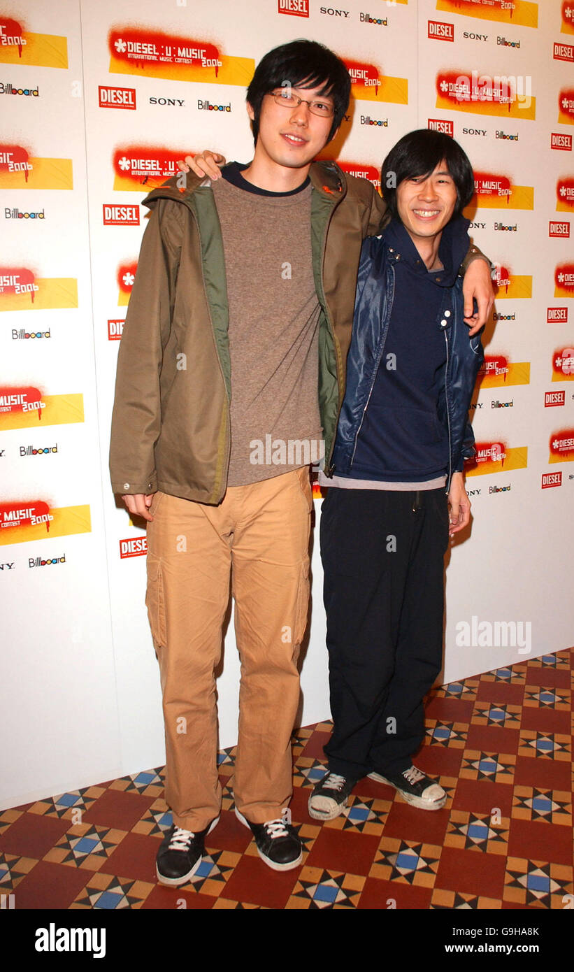 Group Inou arriving at the Diesel U-Music Awards ceremony at Shoreditch ...