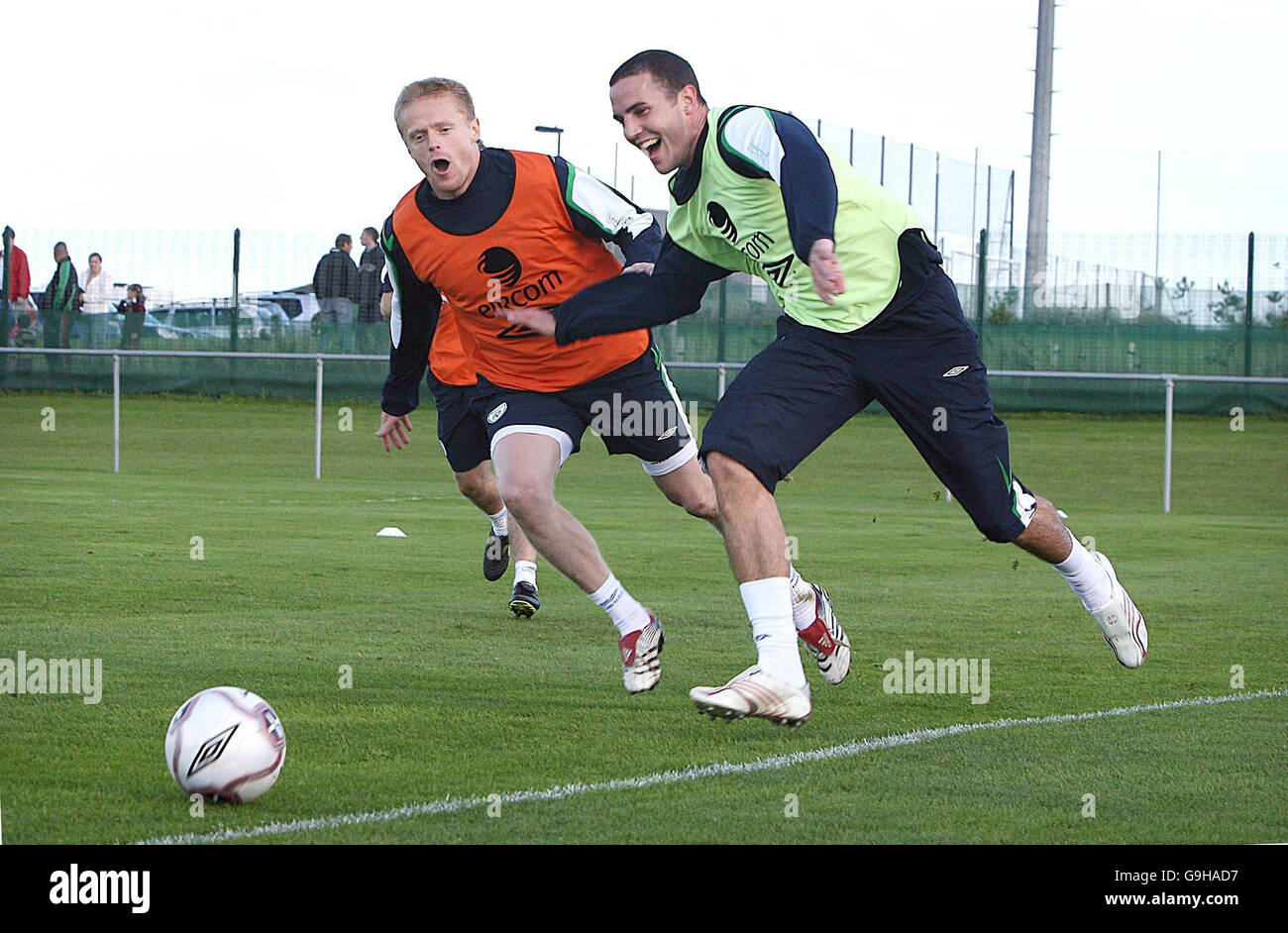 Soccer - Republic of Ireland training session - Malahide Stock Photo ...