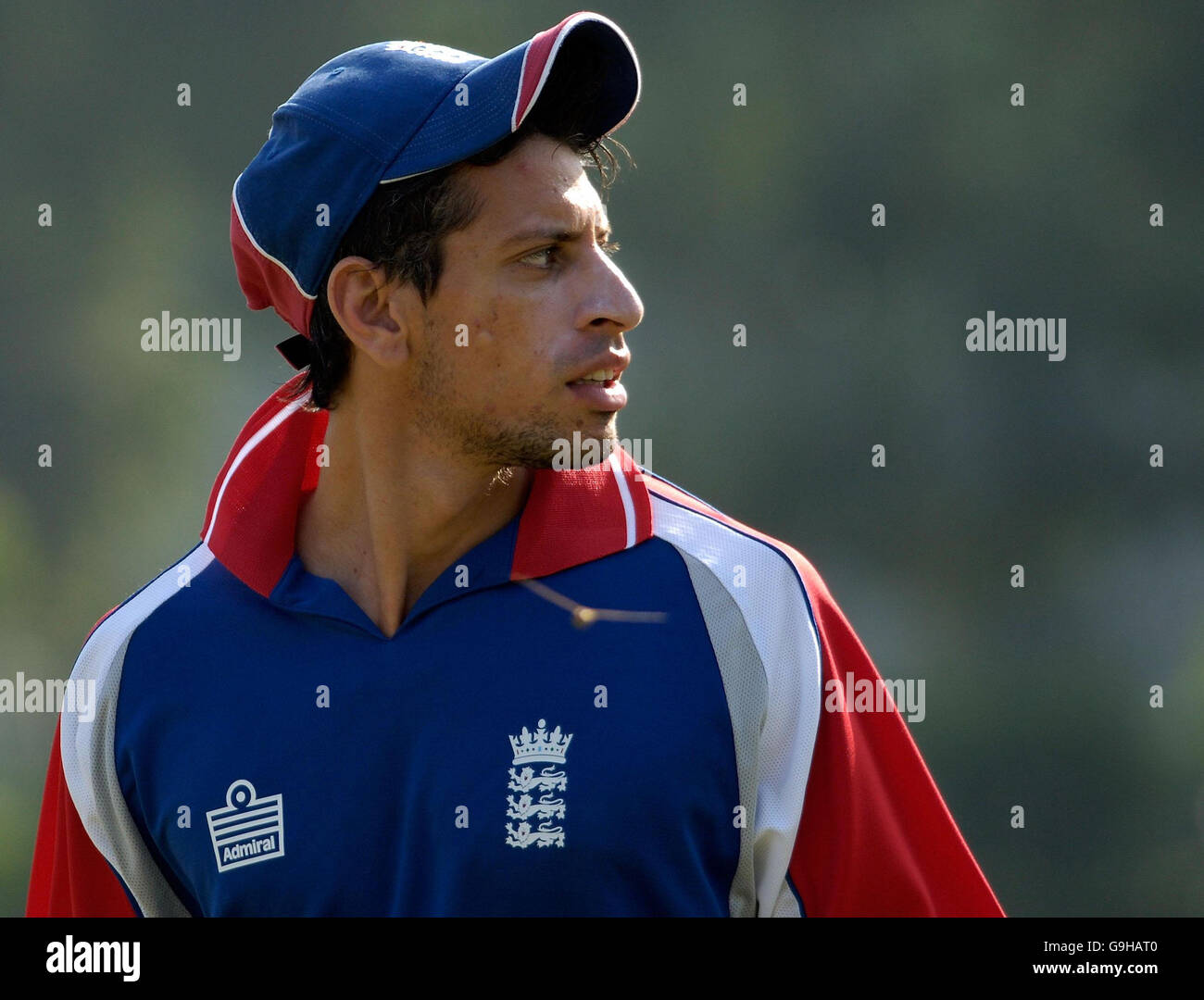 England's Sajid Mahmood during a practice session at the Siri Fort ...