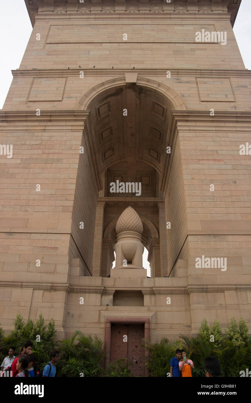 Evening at the India Gate a war memorial honoring the Indian soldier ...