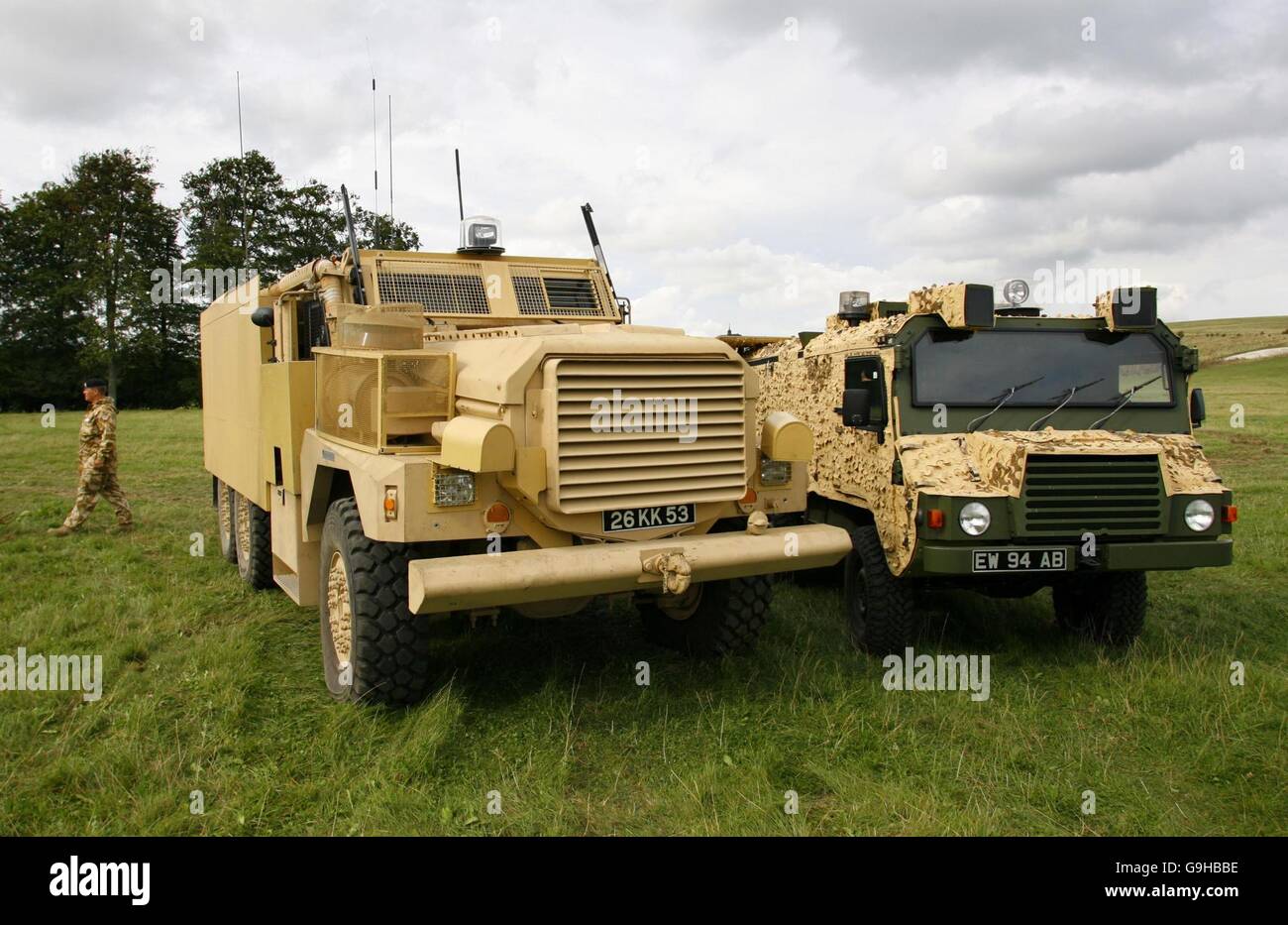Army unveil us blast proof vehicles hi-res stock photography and images ...
