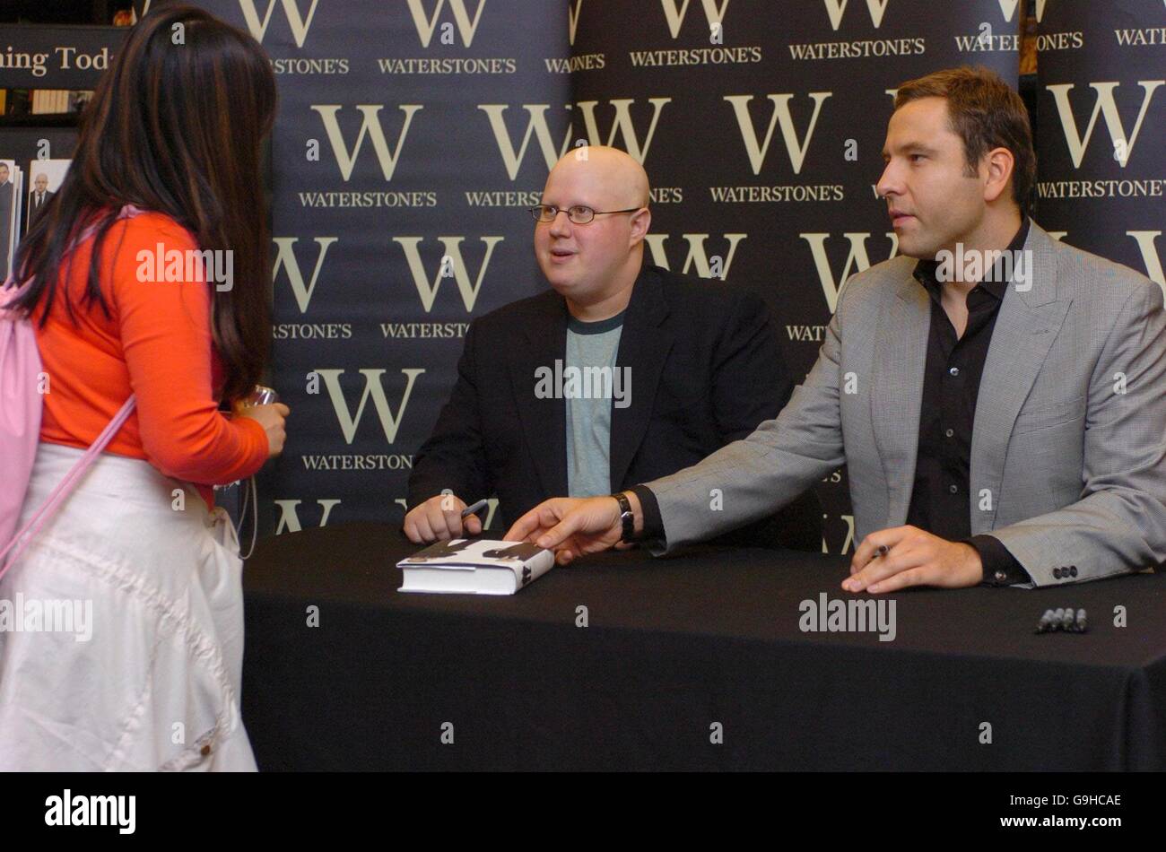 Book signing in waterstones on oxford street hi-res stock photography ...