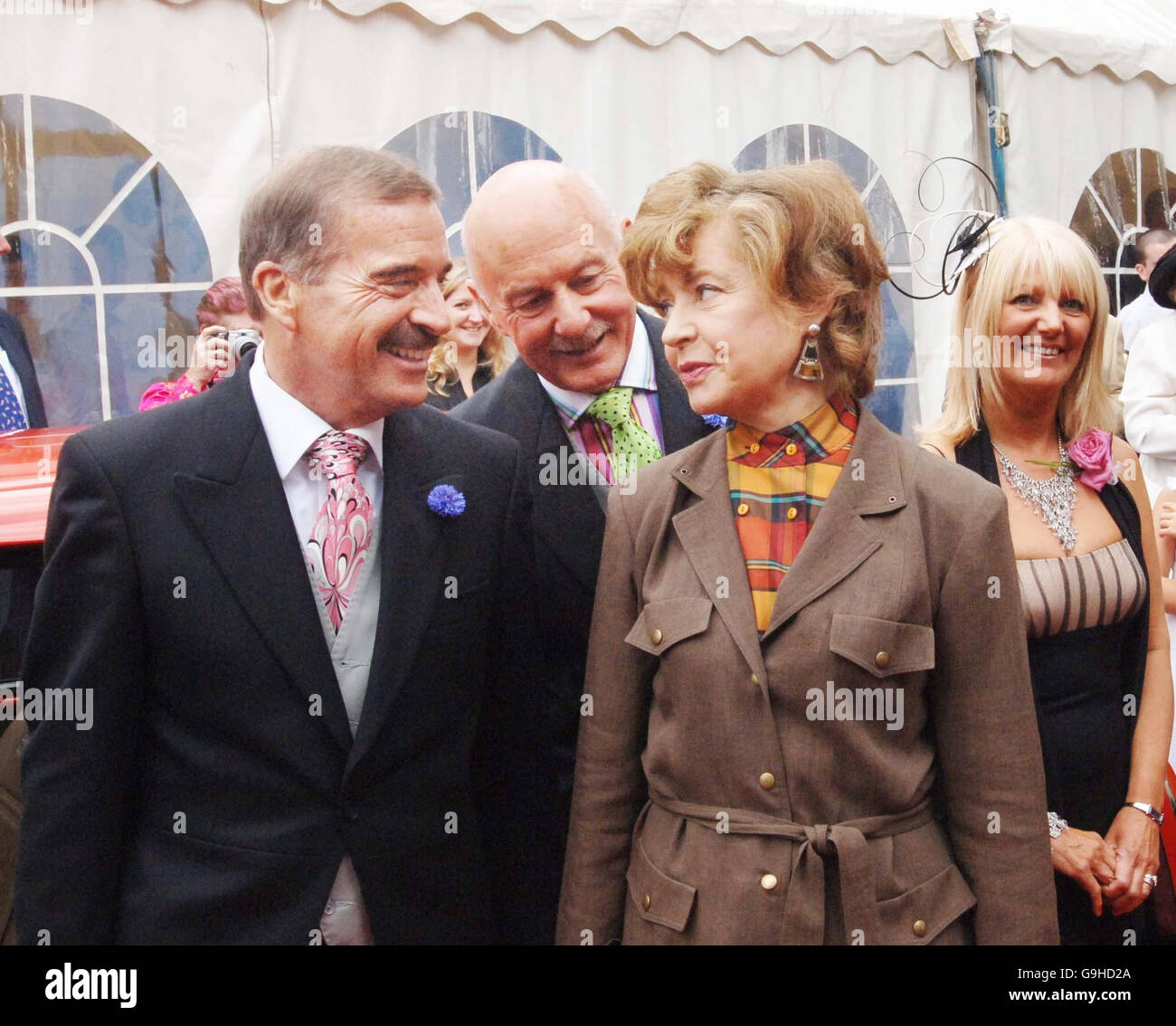 Prunella Scales with hotel co-proprietors Terry Taylor (left) and Brian ...