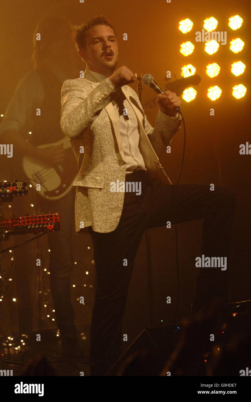 The Killers perform on stage at The Electric Ballroom in Camden, north ...