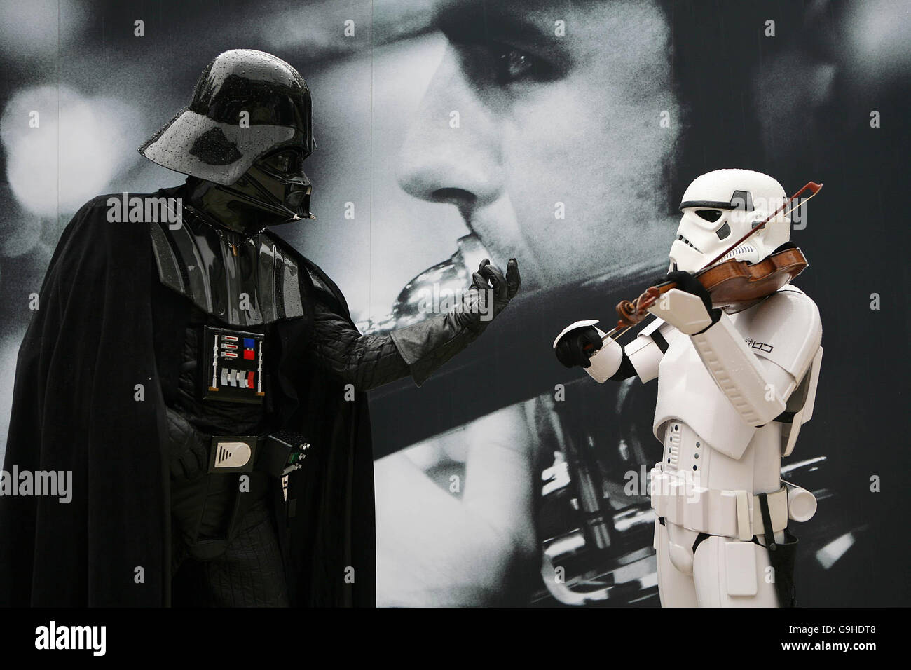 Star Wars characters play in an orchestra Stock Photo - Alamy