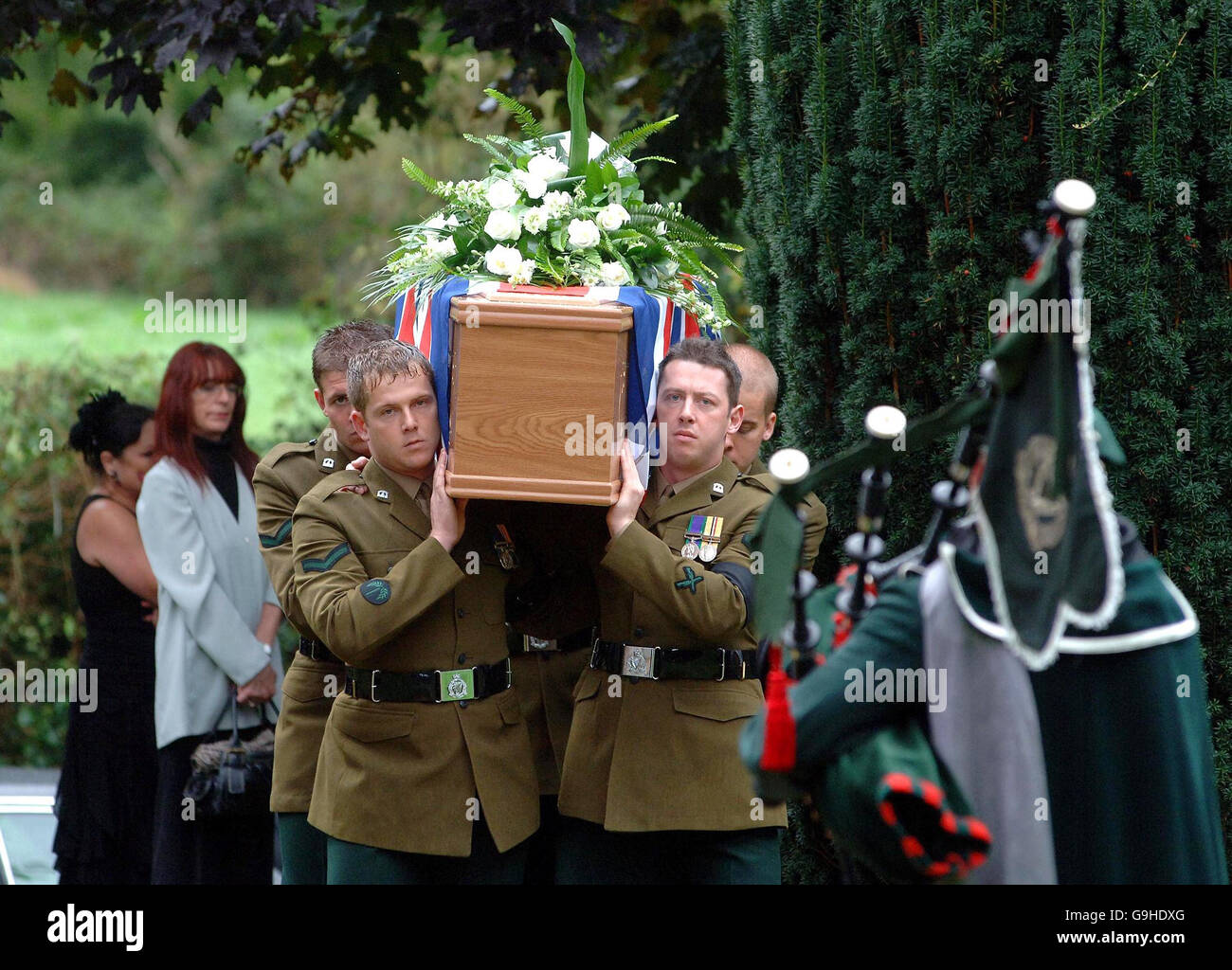 The Funeral Of Lance Corporal Paul Muirhead High Resolution Stock ...