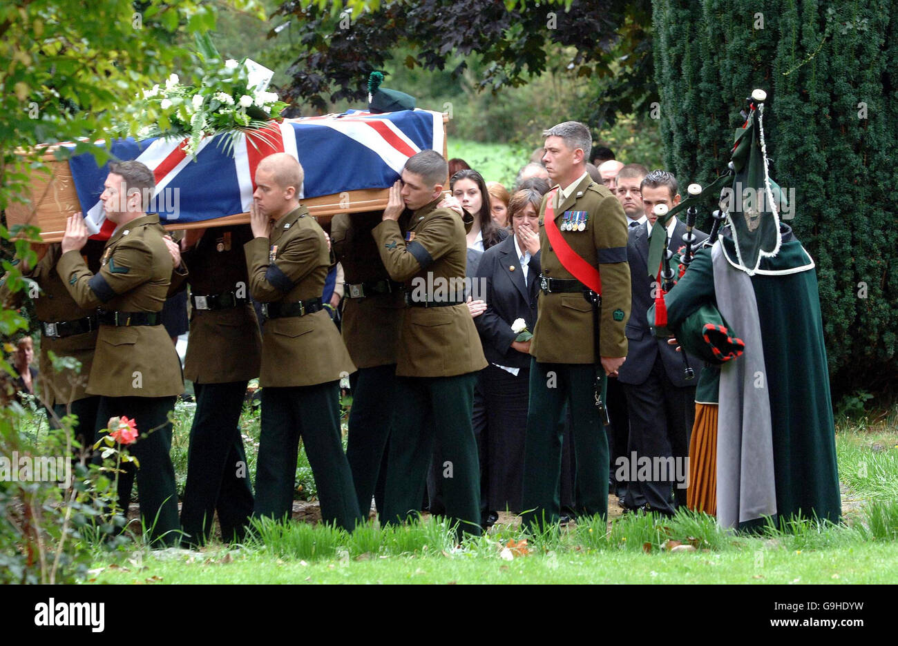 The Funeral Of Lance Corporal Paul Muirhead High Resolution Stock ...