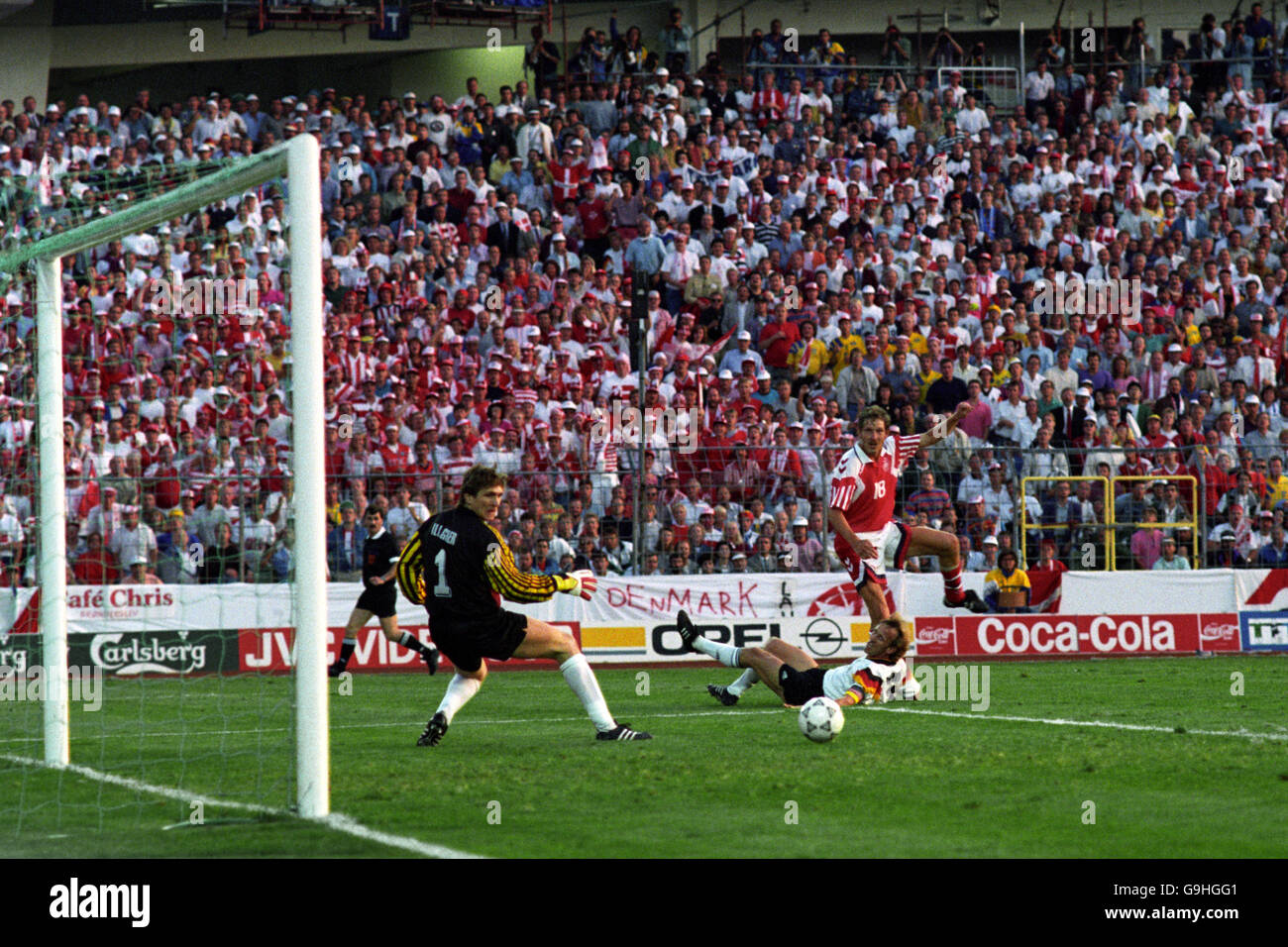 Kim vilfort den shoots wide denmark v germany hi-res stock photography ...