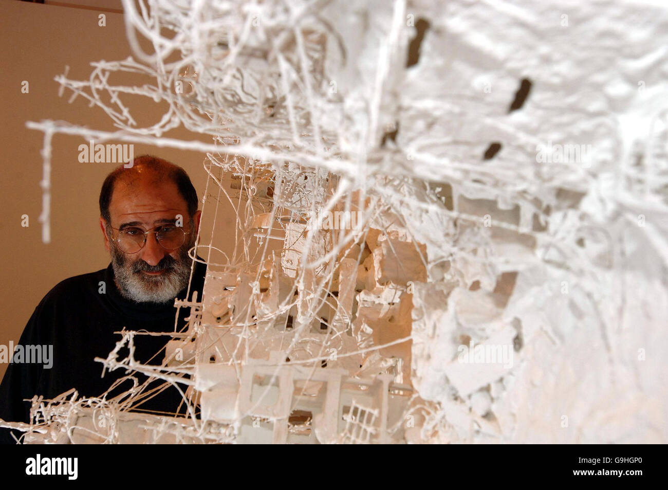 Unveiling of artwork by Gerry Judah based on the recent conflict in ...