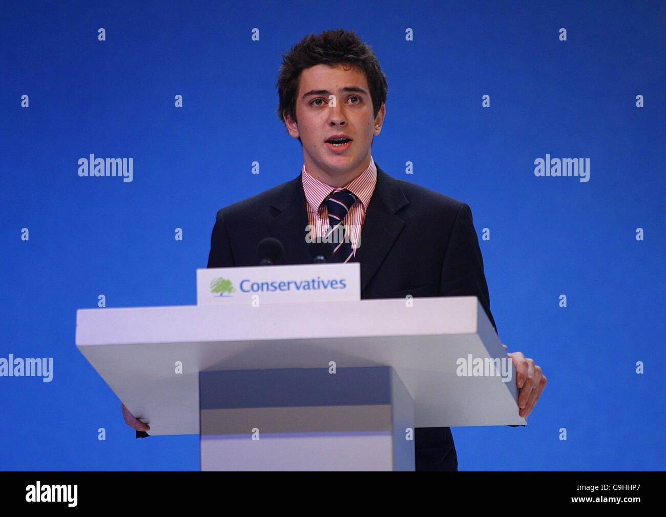 Oliver Davies-Lewis speaking at the conference Stock Photo - Alamy