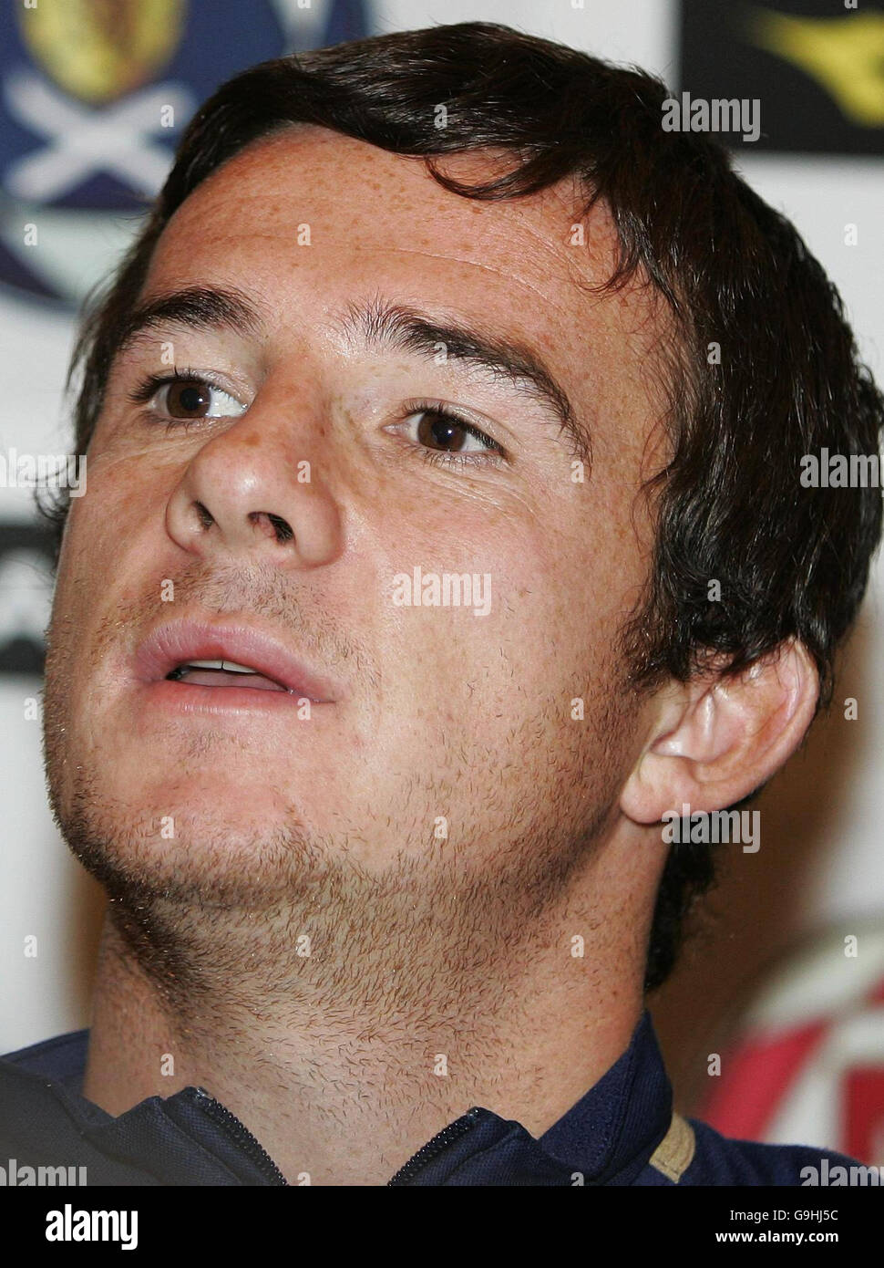 Scotland's Barry Ferguson during a press conference at the Palace Hotel ...