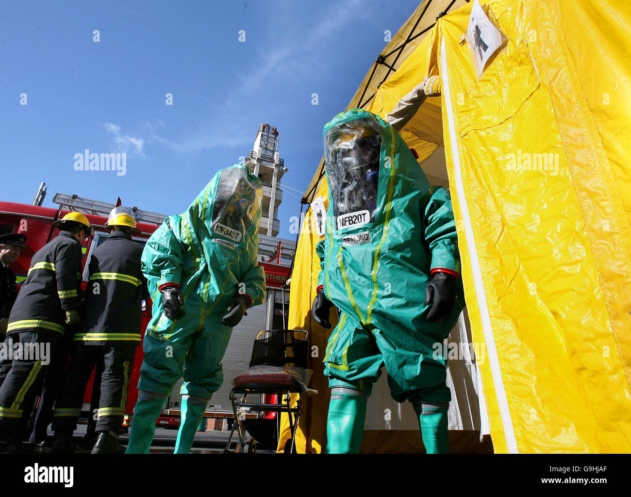 Fire Service unveils equipment to tackle terror Stock Photo - Alamy