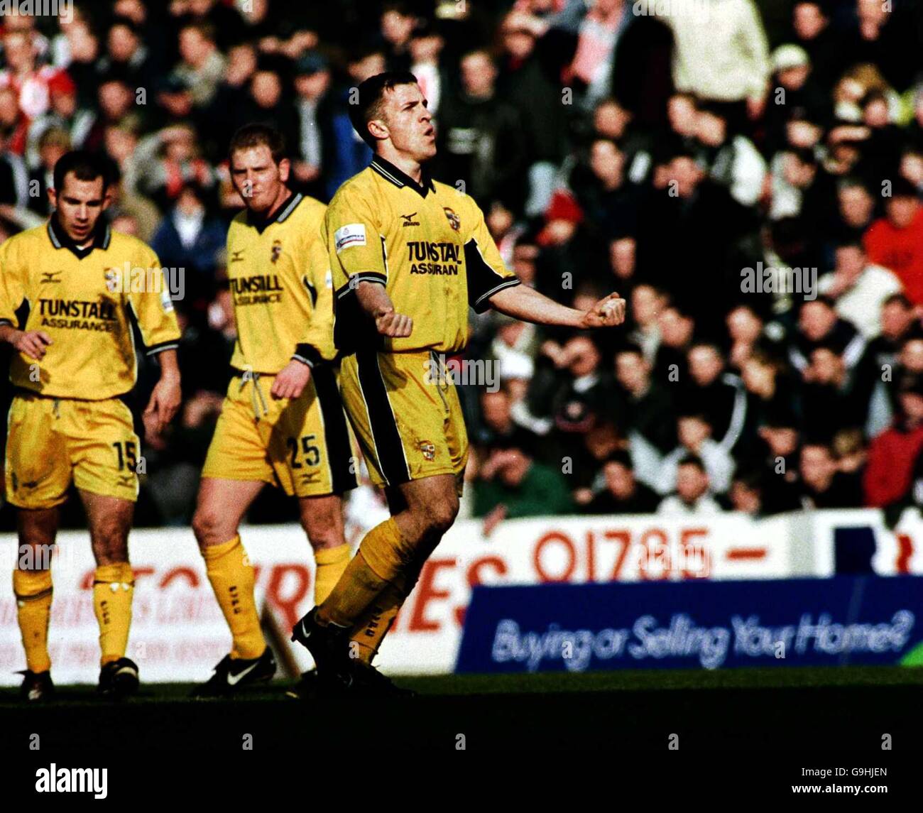 Port Vale's Dave Brammer celebrates scoring the equalising goal against ...