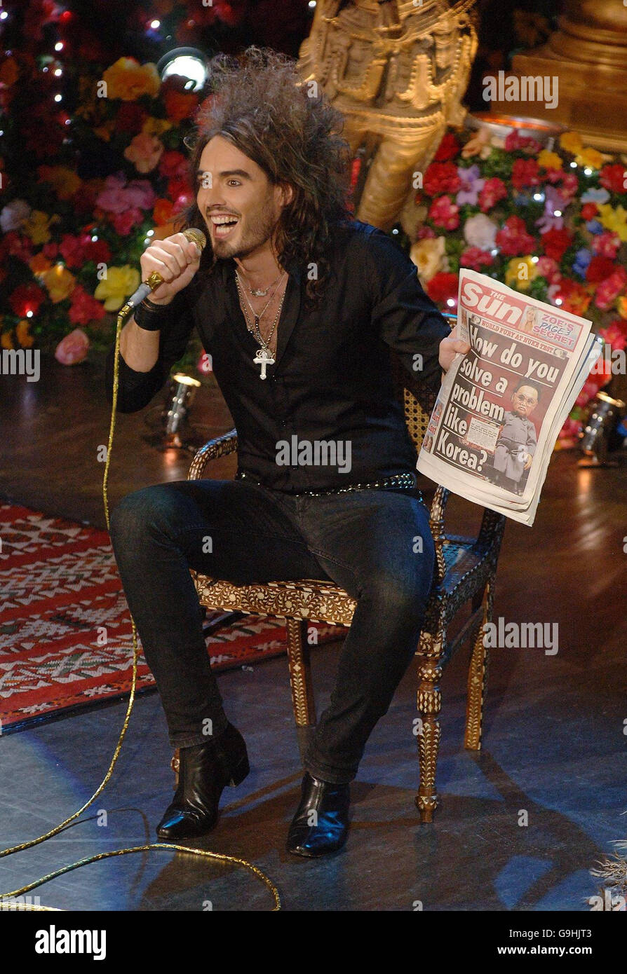 Russell Brand Live Stand-Up Stock Photo - Alamy
