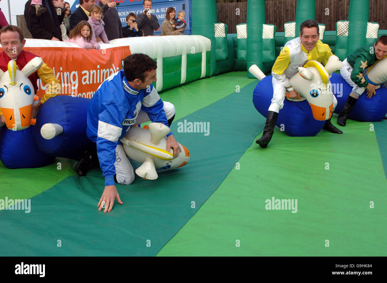 Jockeys (L-R) Jimmy Quinn Tony Culhane, Michael Hills and Eddie Ahern ...