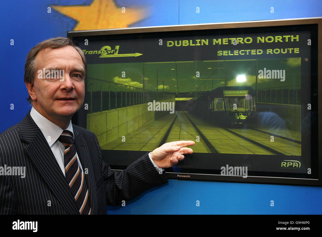 Dublin Metro plans unveiled Stock Photo - Alamy