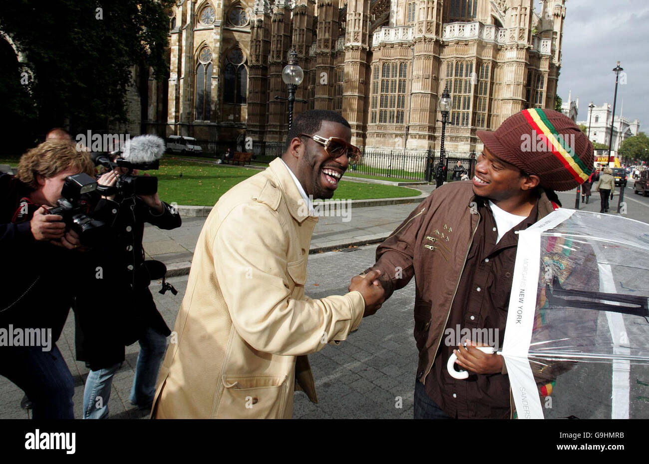 US rapper Rhymefest meets David Cameron Stock Photo - Alamy