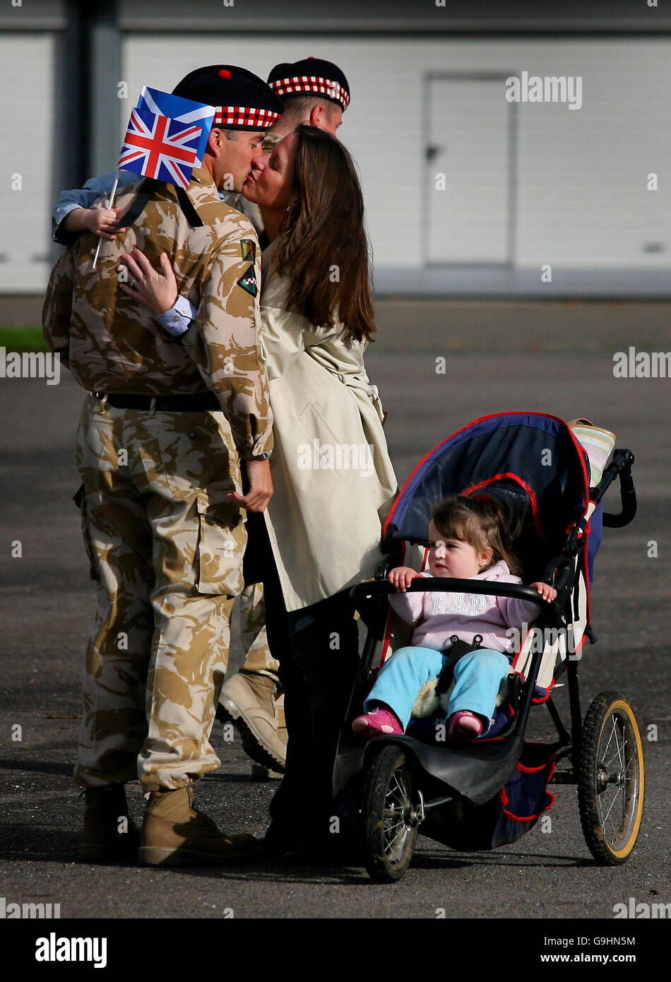 The Argyll and Sutherland Highlanders return from Afghanistan Stock ...