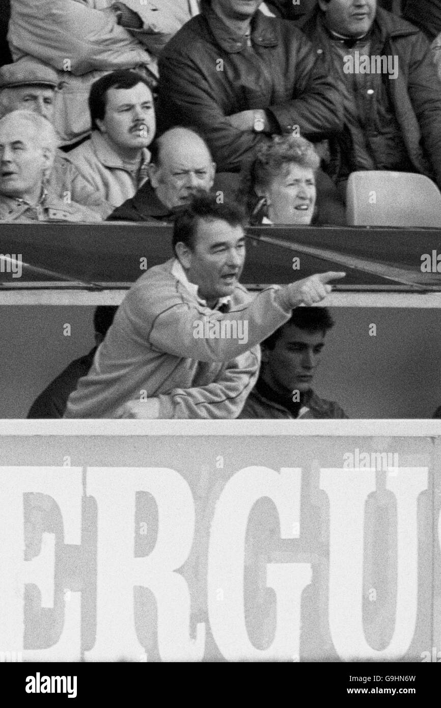 Brian Clough. Nottingham Forest manager Brian Clough pointing the way ...