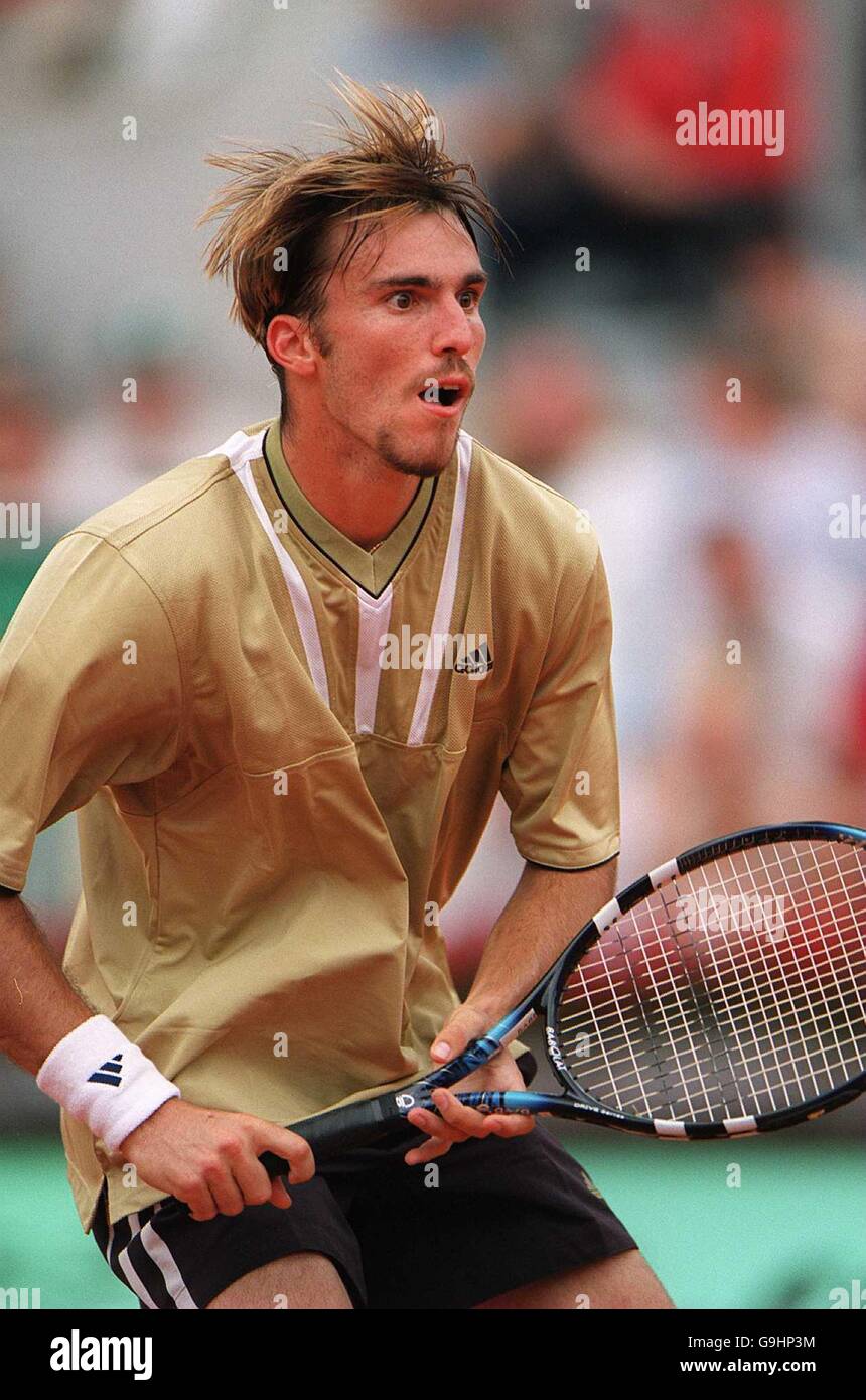Tennis - French Open Roland Garros 2000. Albert Portas in action ...